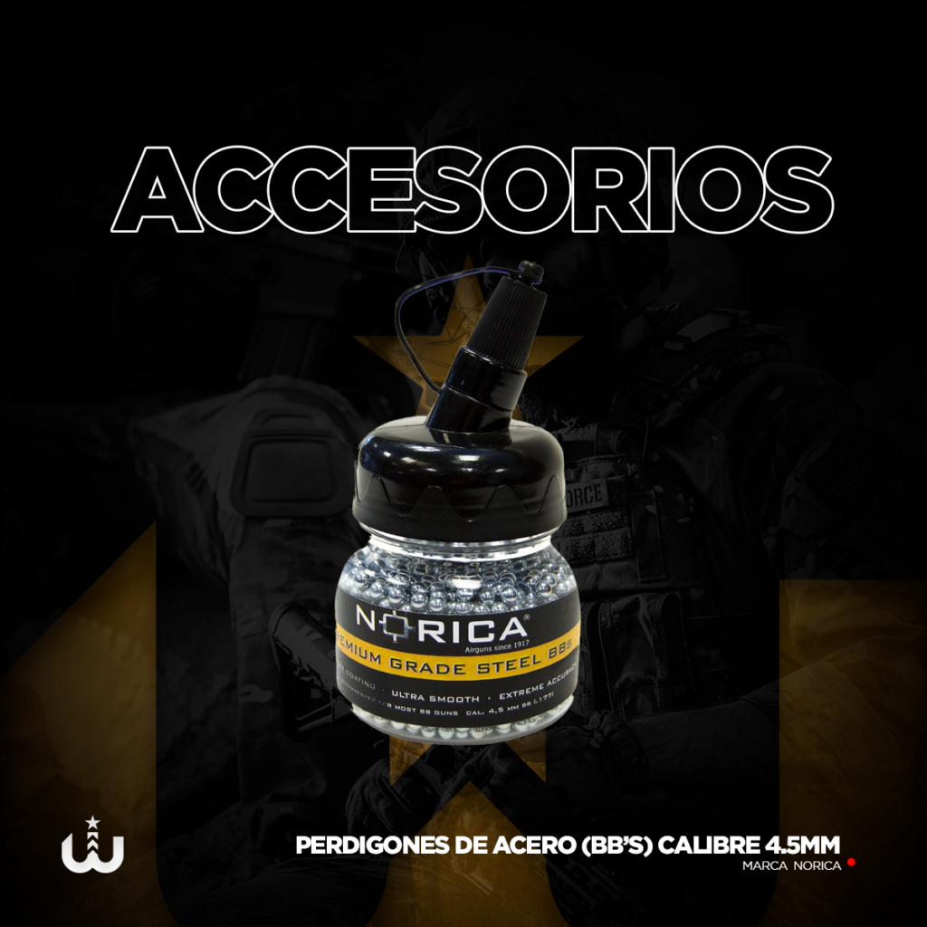 PERDIGONES DE ACERO (BB’S) CALIBRE 4.5MM – Wipon Perú