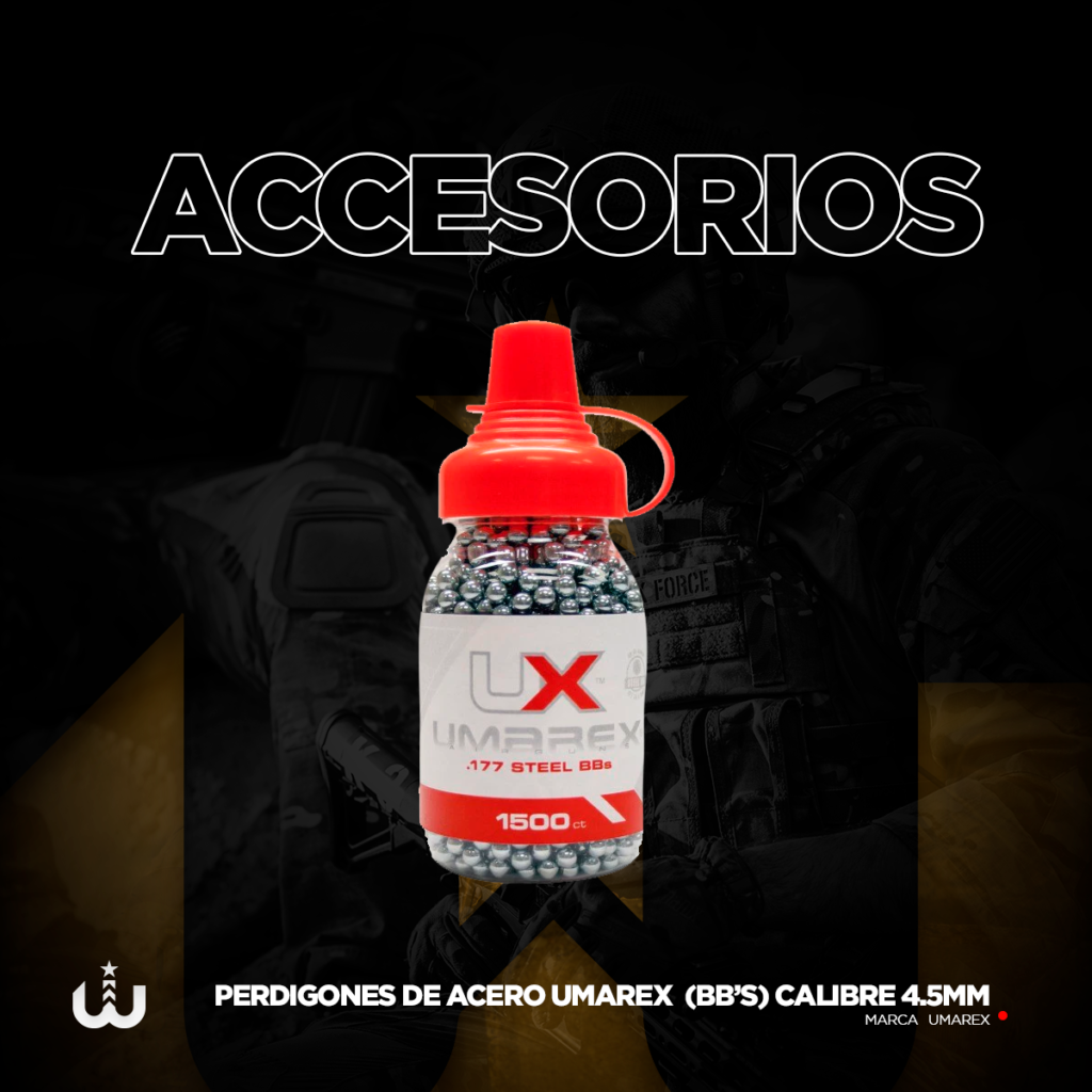 PERDIGONES DE ACERO UMAREX (BB’S) CALIBRE 4.5MM – Wipon Perú